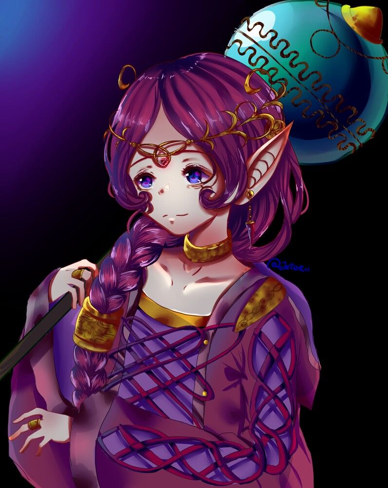 Safebooru - 1girl artist name bad id black background blue eyes braid ...