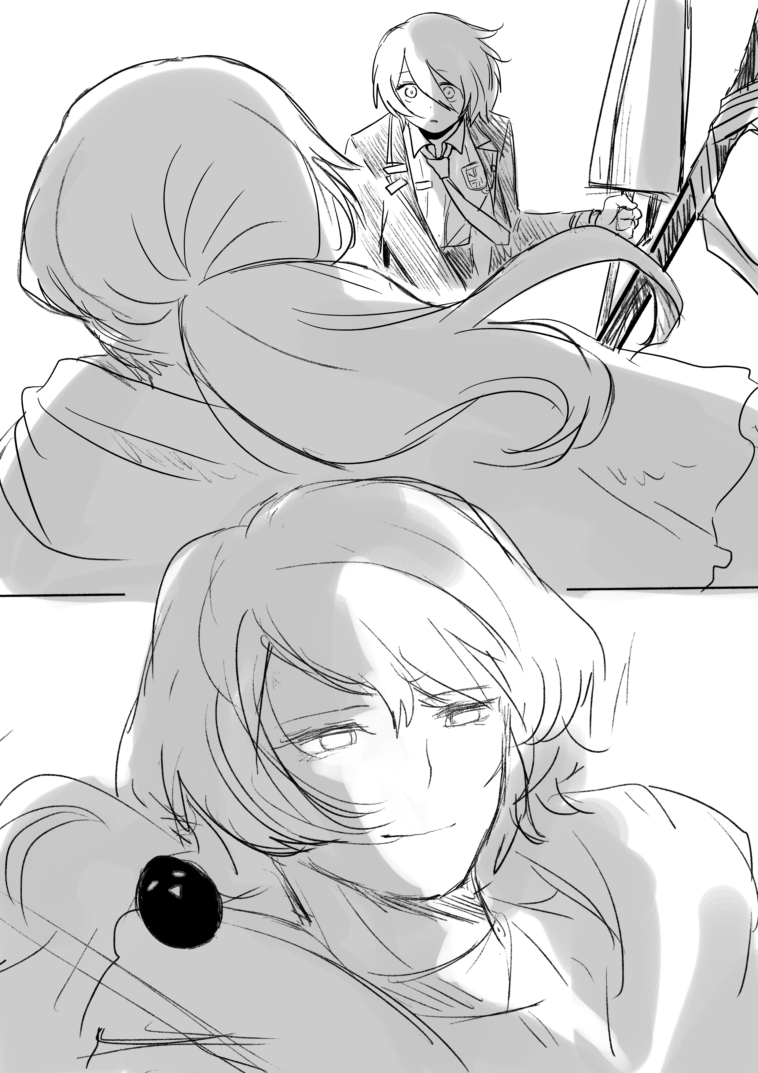 Safebooru - 1boy 1girl a certain sinclair (project moon) absurdres ...