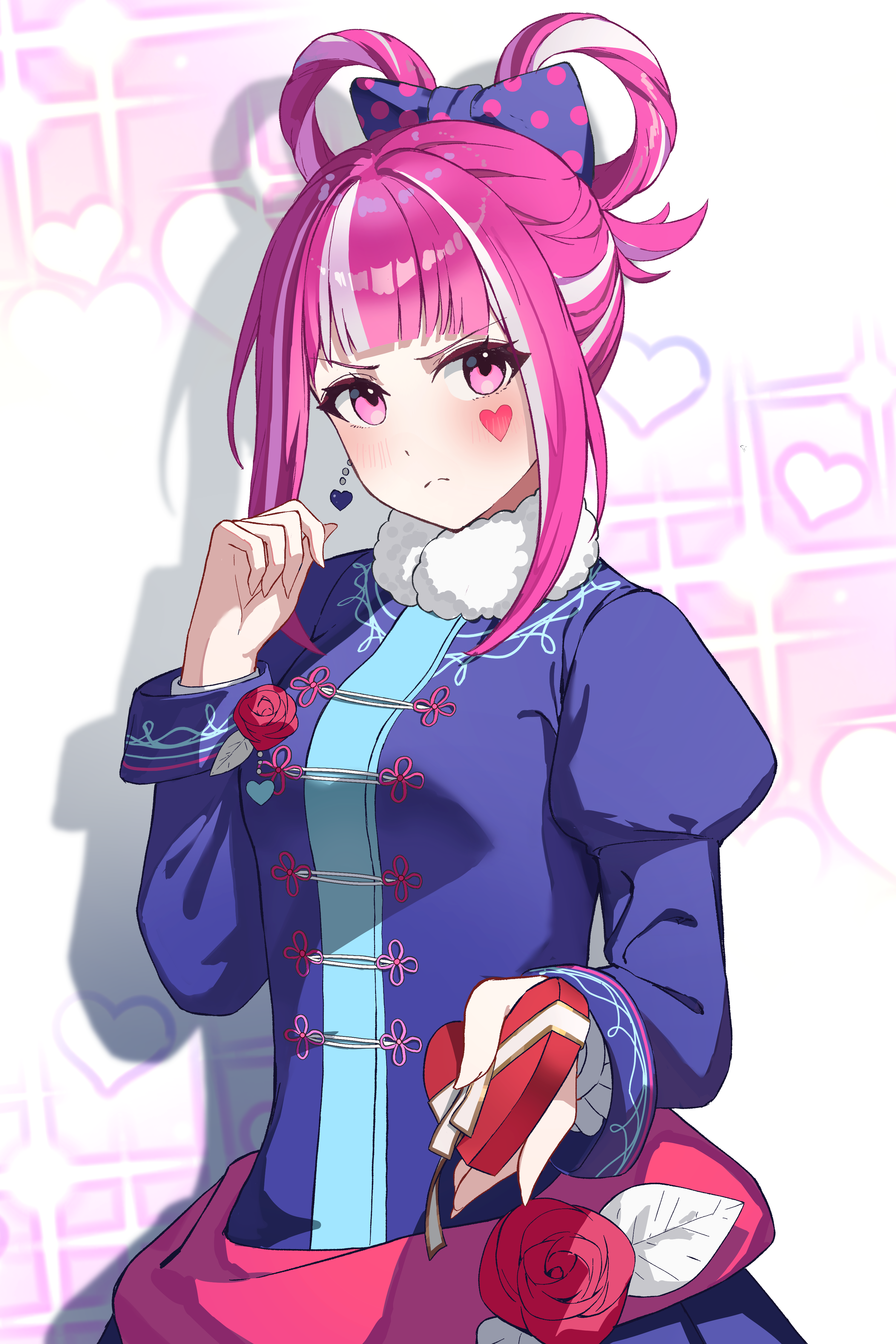 Safebooru - 1girl absurdres ashamutoki blunt bangs bow box commission ...