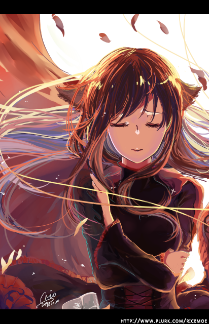 Safebooru - 1girl animal ears dress emo hooded cloak ruby rose rwby ...