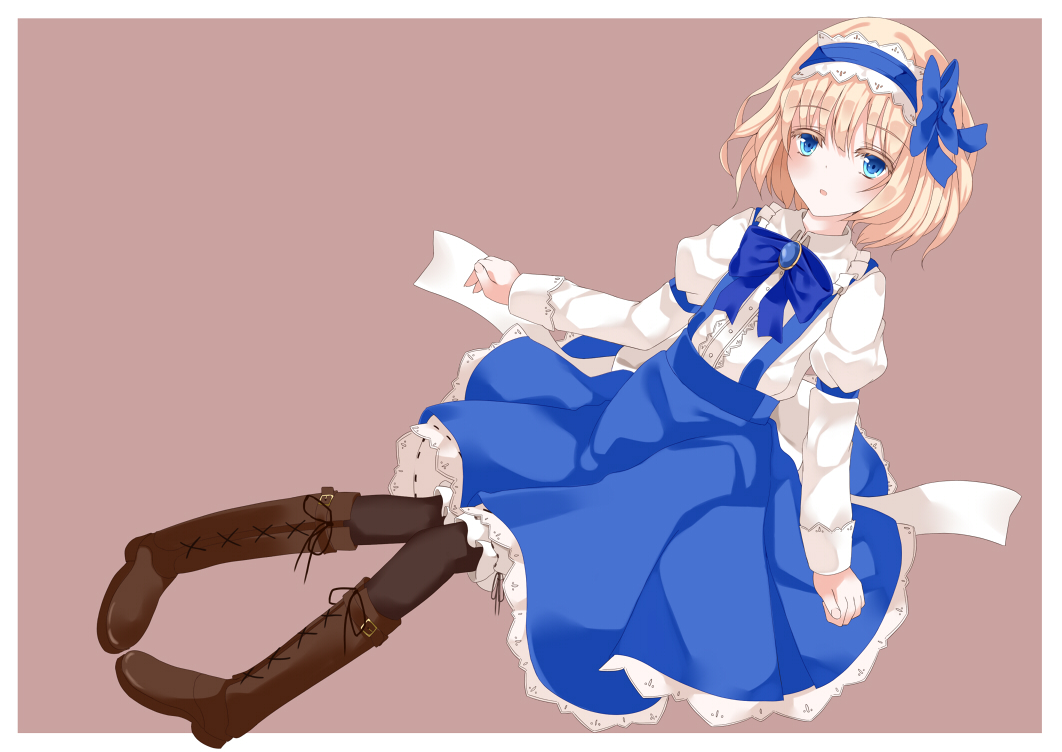 Safebooru - 1girl 2girls alice margatroid alice margatroid (pc-98) black legwear blonde hair ...