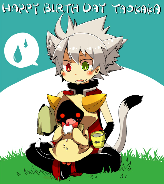 Safebooru - 1boy 1girl animal ears animal hood blazblue cat ears cat ...