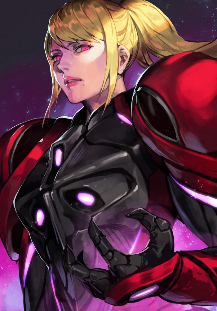 Safebooru - 1girl armor blonde hair clawed gauntlets hankuri long hair ...