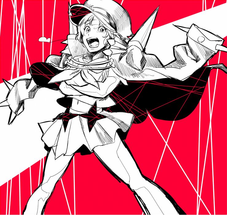 Safebooru - 1girl ar7 6 banchou coat on shoulders crossed arms hat kill ...