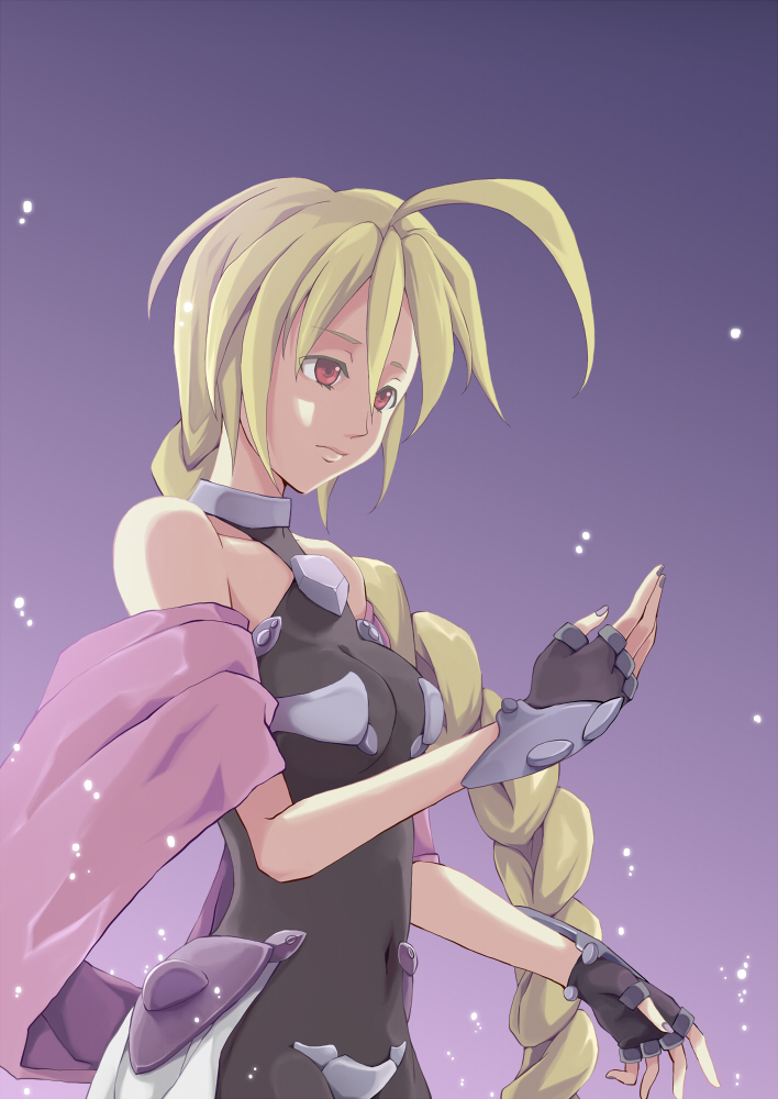 Safebooru - 1girl ahoge blazblue blonde hair bodysuit lambda-11 mal (pixiv) red eyes | 1148885