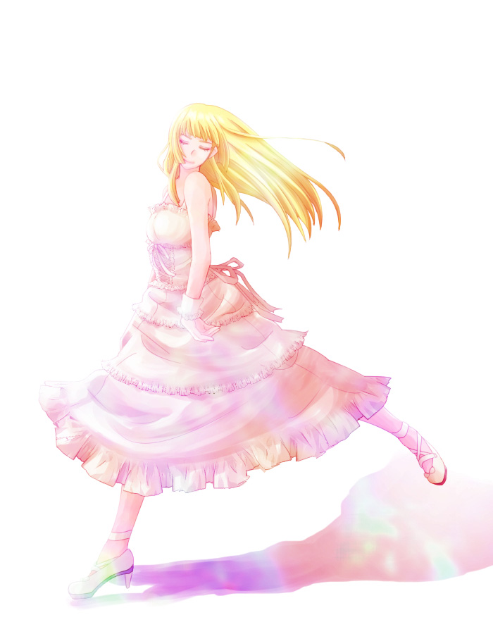 Safebooru - 1girl alternate costume closed eyes cross-laced clothes ...