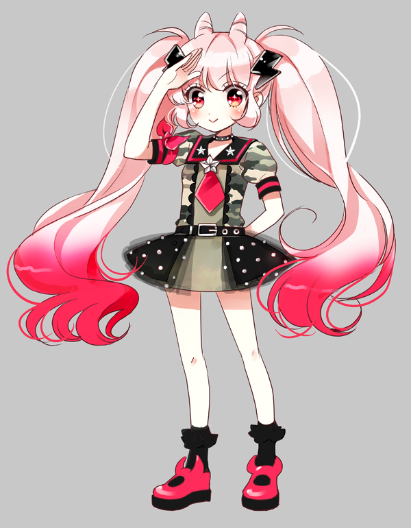 Safebooru - 1girl :> ayamo (devi rock) blush devi rock hair ornament lightning bolt long hair ...