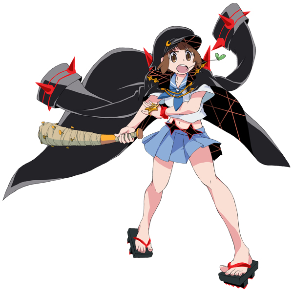 Safebooru - 1girl alternate costume banchou baseball bat black hair ...