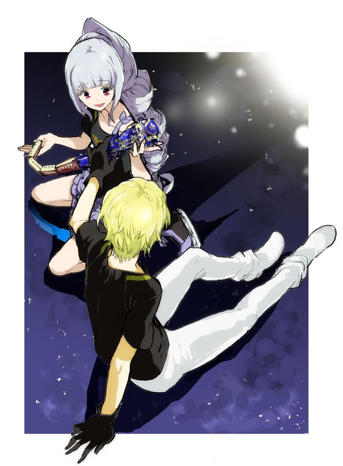 Safebooru - 1girl amou june blonde hair curly hair drill hair himuro ...