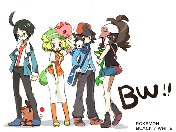 Safebooru - ahoge bel (pokemon) cheren (pokemon) copyright name full ...