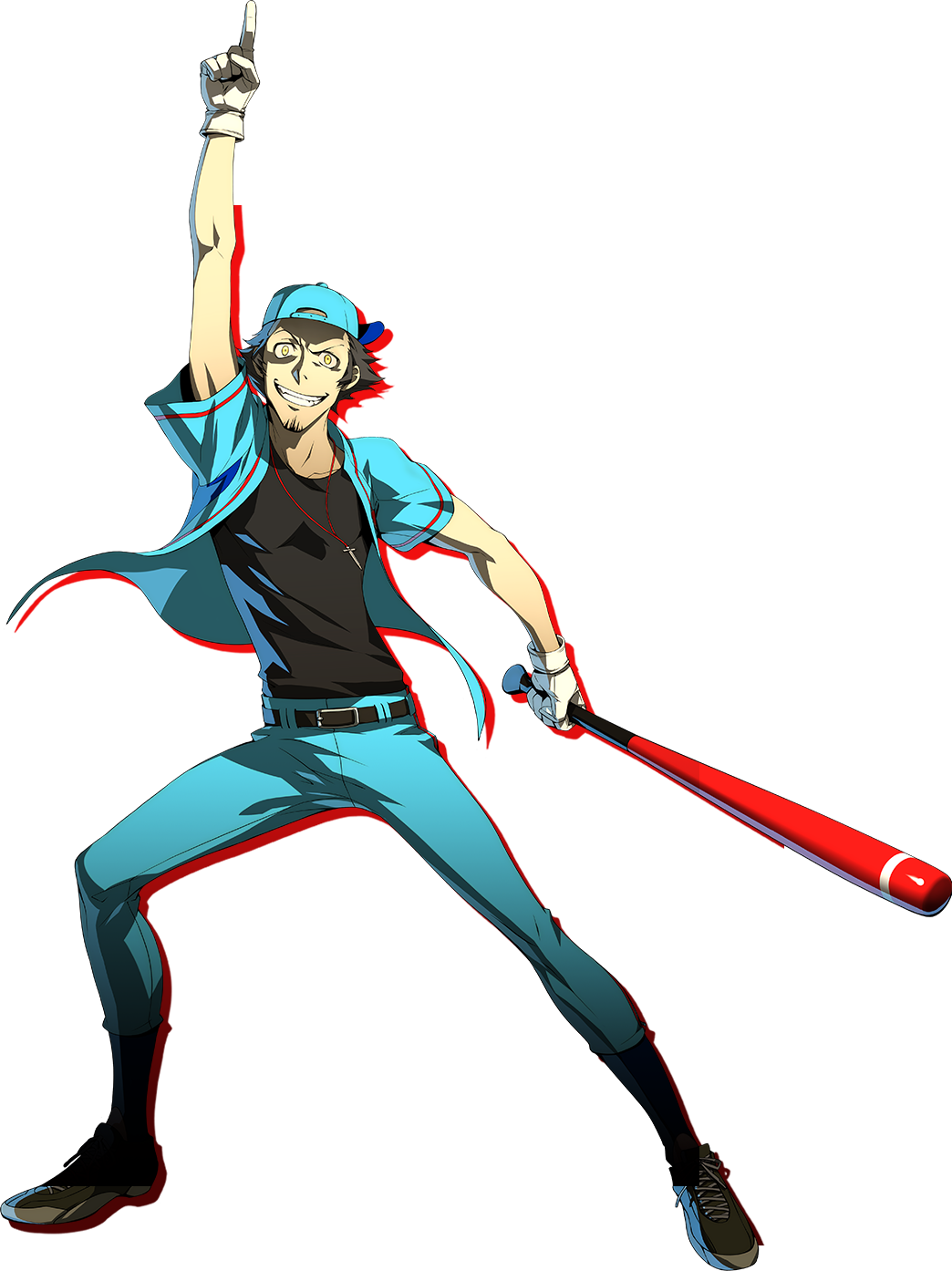 Safebooru - 1boy baseball bat baseball cap belt gloves hat highres iori ...