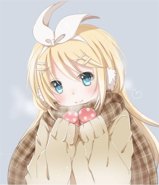 Safebooru - 1girl blonde hair blue eyes blush hair ornament hairclip hiro (hirohiro31) kagamine ...