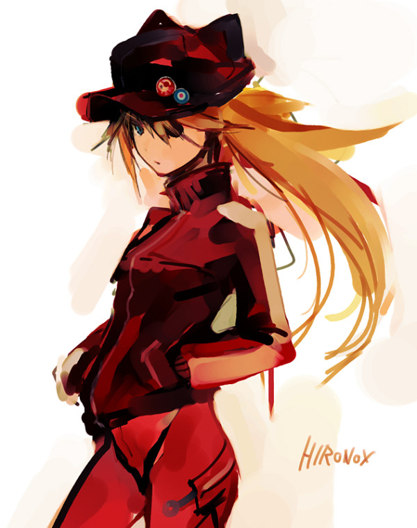 Safebooru - hat long hair neon genesis evangelion plugsuit rebuild of ...