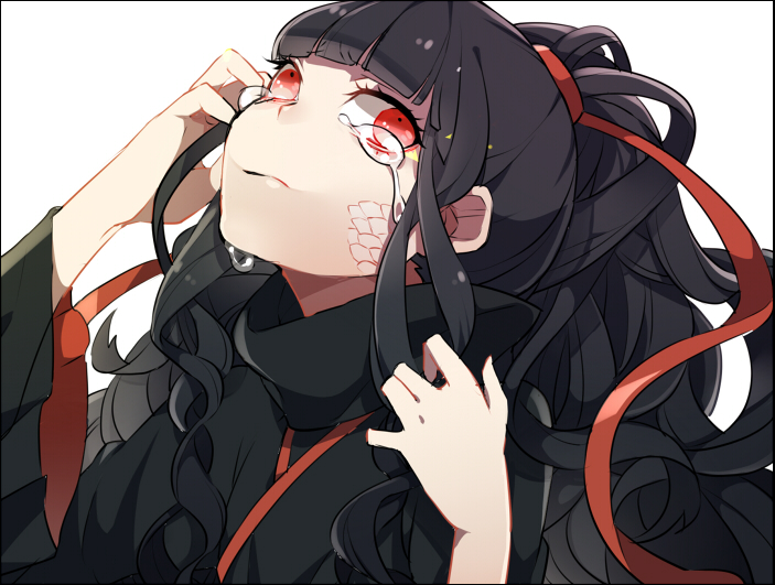 Safebooru - 1girl artist request azami (kagerou project) black border ...