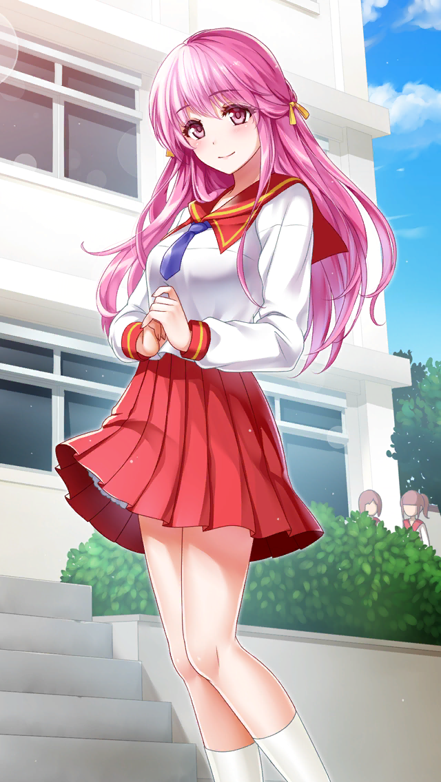 Safebooru - 1girl blue sky braid closed mouth clouds day doukyuusei ...