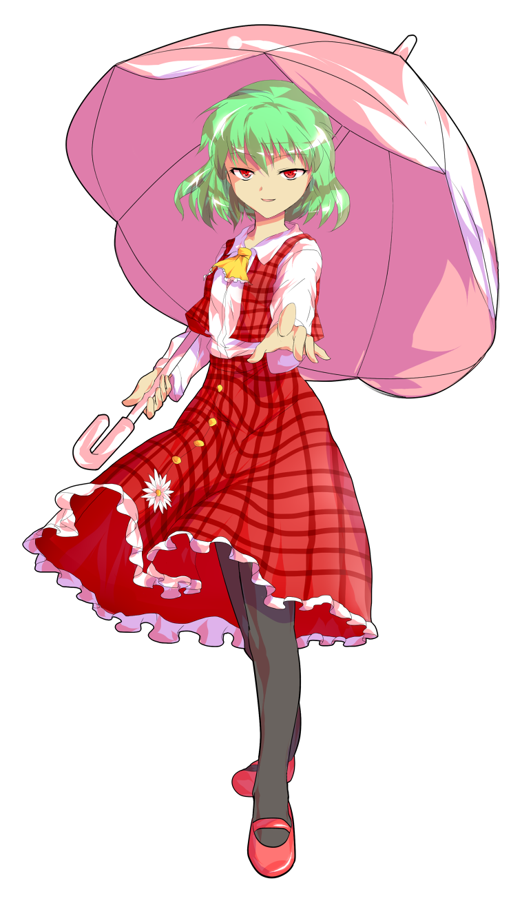 Safebooru - 1girl :d alphes (style) ascot black legwear dairi green ...