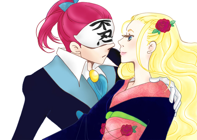 Safebooru - 1boy 1girl blonde hair hiteihime (katanagatari ...