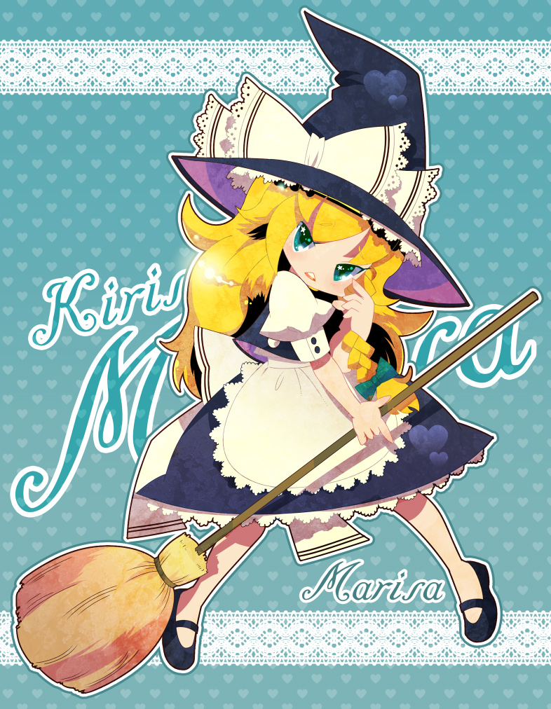 Safebooru - blue eyes braid broom hat kirisame marisa long hair spank ...