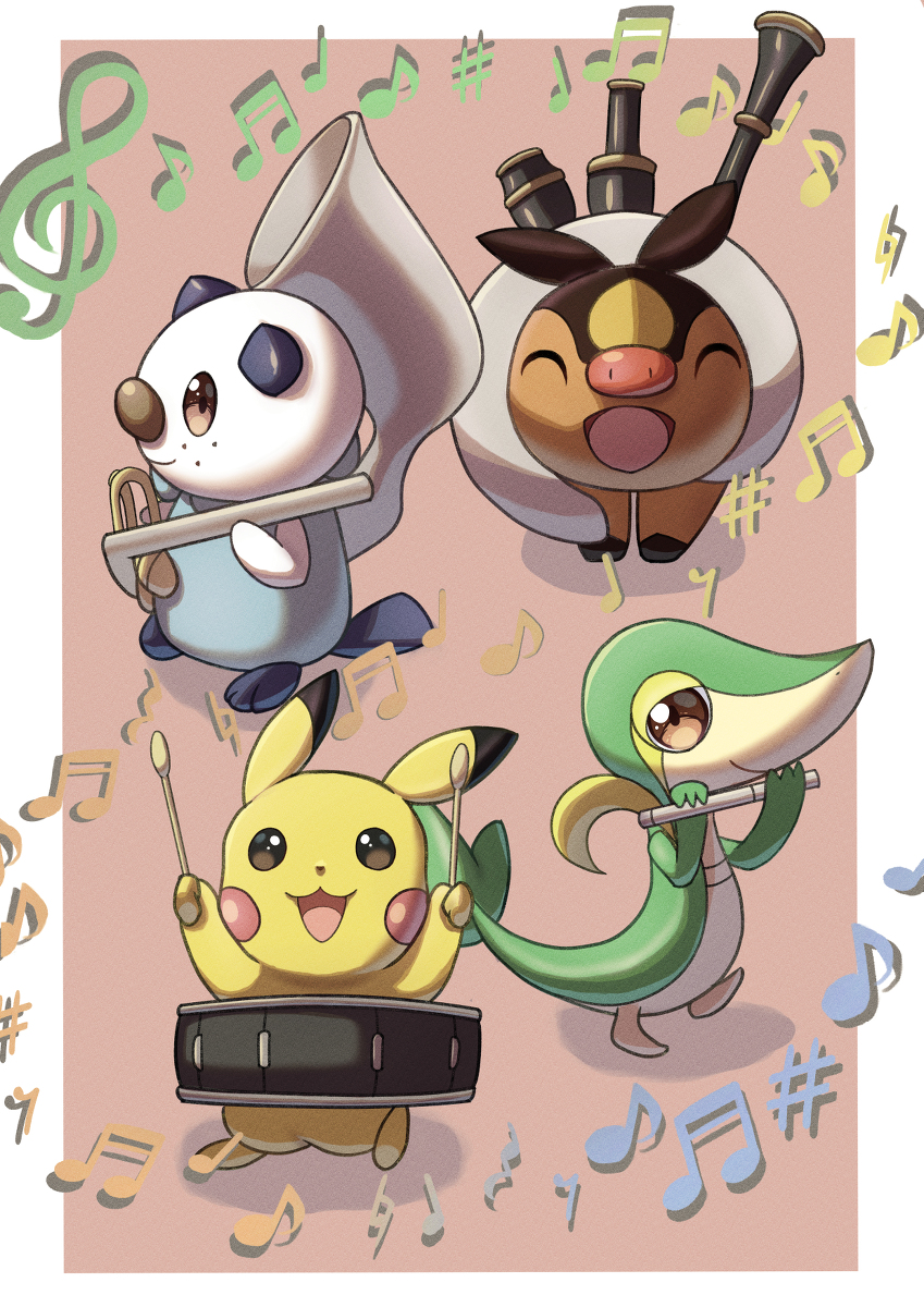 Safebooru - artist request drum flute highres instrument music musical ...