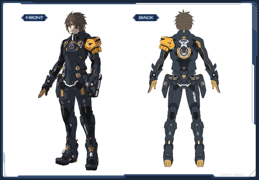Safebooru - armor brown hair concept art humar male phantasy star ...