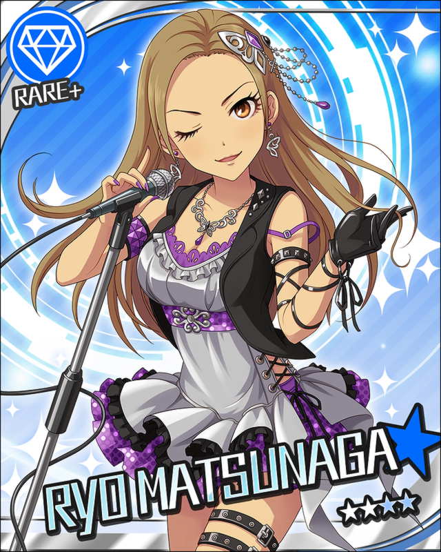 Safebooru - 1girl artist request blue background brown eyes brown hair ...