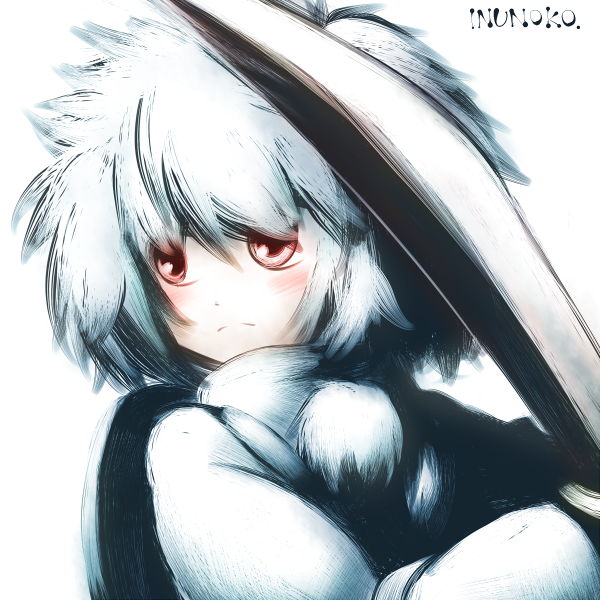 Safebooru - 1girl artist name inubashiri momiji inunoko. looking away ...