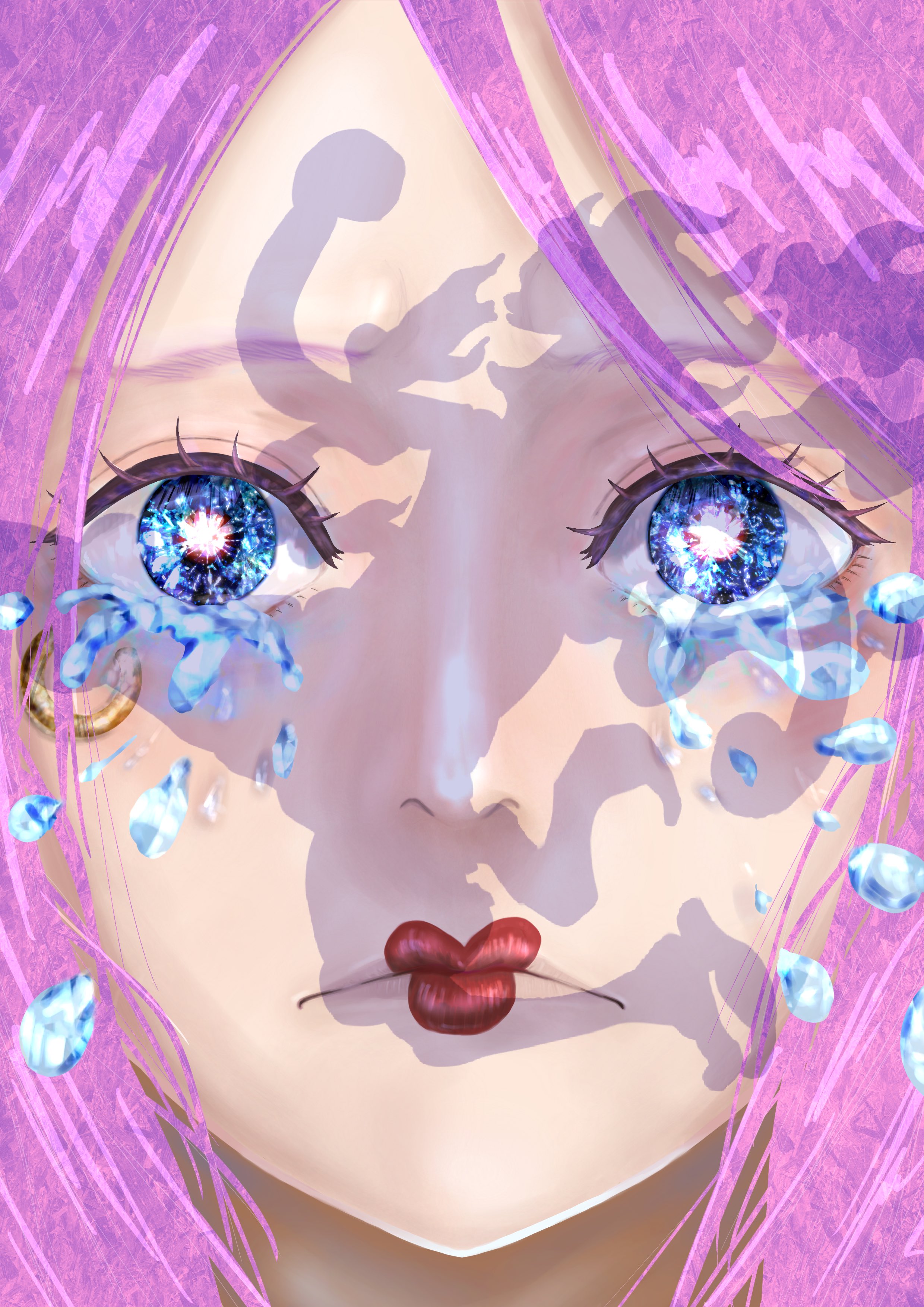 Safebooru 1boy 1girl Absurdres Anti Eyebrow Piercing Blue Eyes 7067