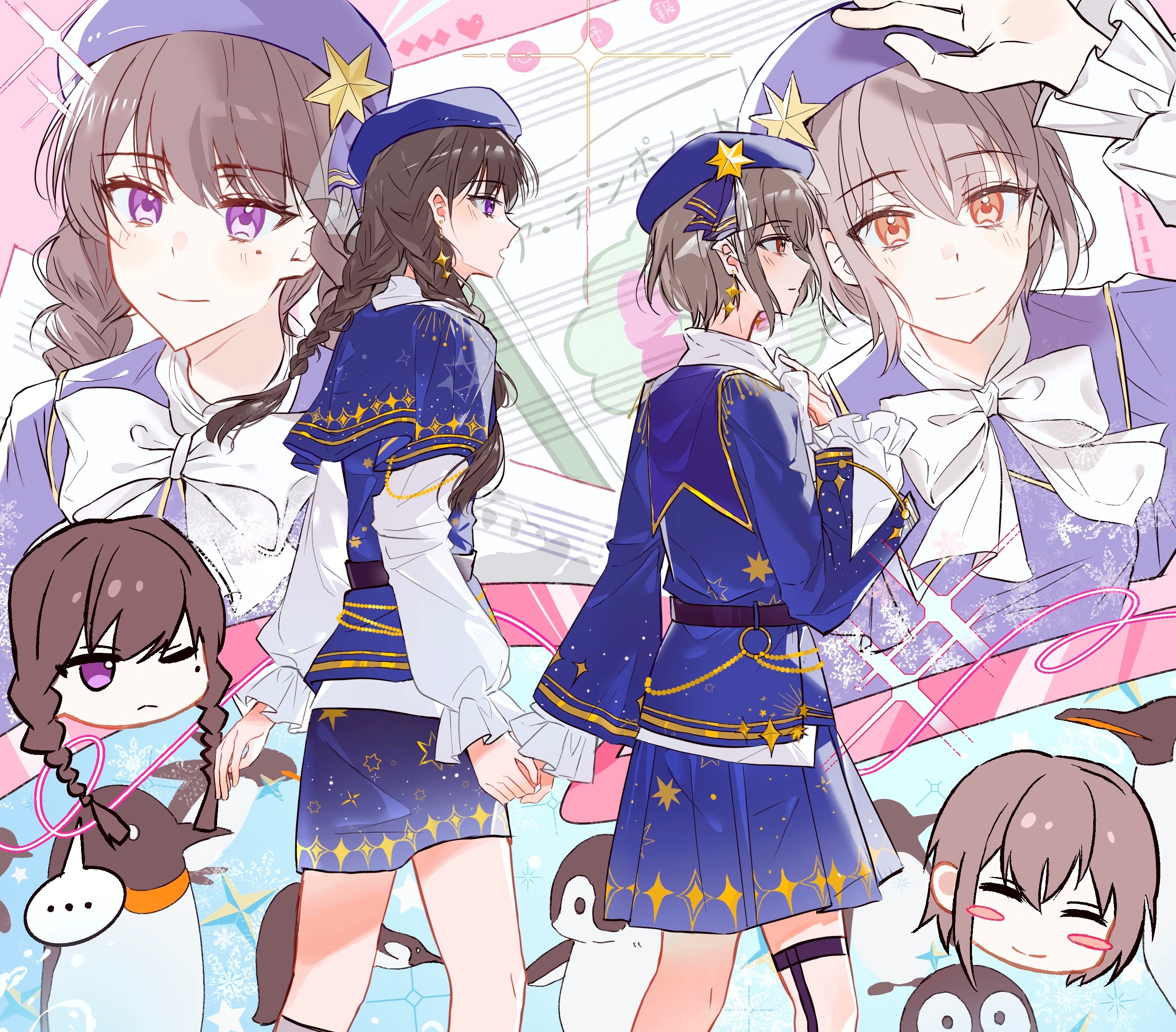 Safebooru - ... 2girls absurdres arm up bang dream! bang dream! it's ...