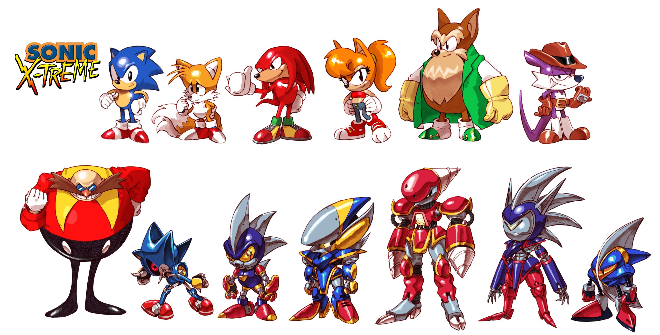 Safebooru - 1girl 6+boys black eyes brown hair cowboy hat dr. eggman ...