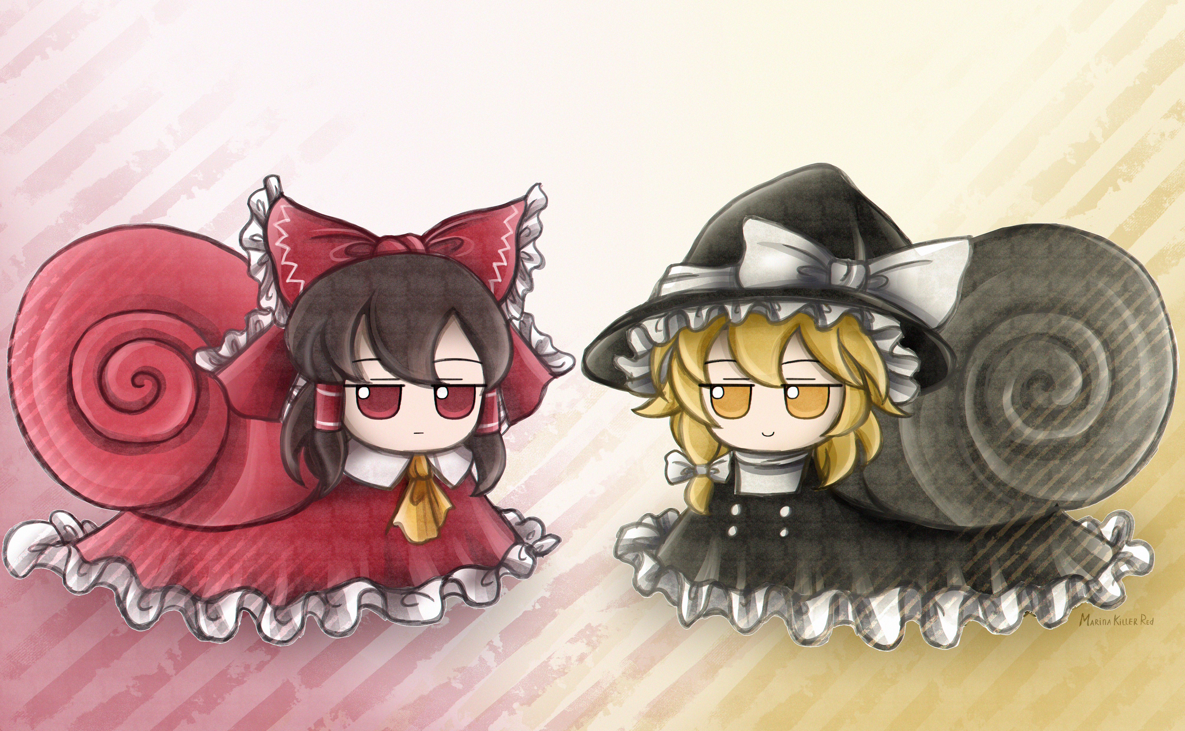 Safebooru - 2girls absurdres artist name ascot black dress blonde hair ...