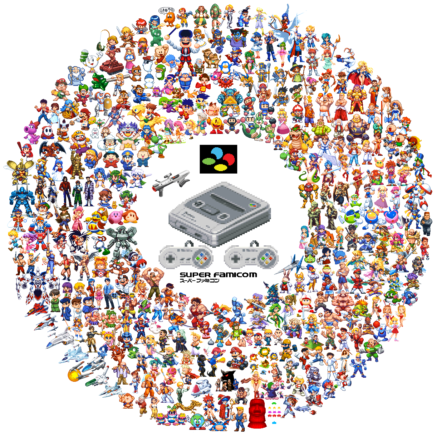 Safebooru - 6+boys 6+girls armor axe bald balrog (street fighter) birdo ...