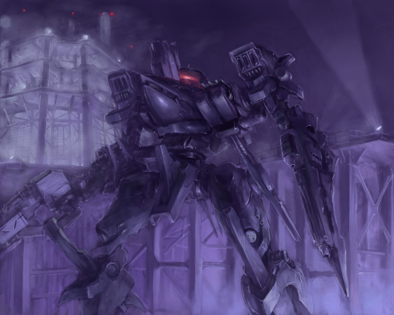 Safebooru - armored core armored core 4 berlioz buildings gun mecha ...