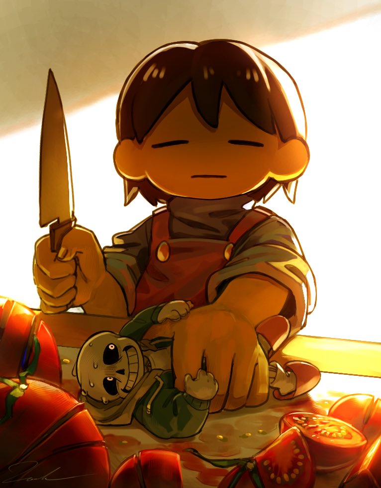 Safebooru - 1boy 1other blue jacket brown hair closed eyes closed mouth ...