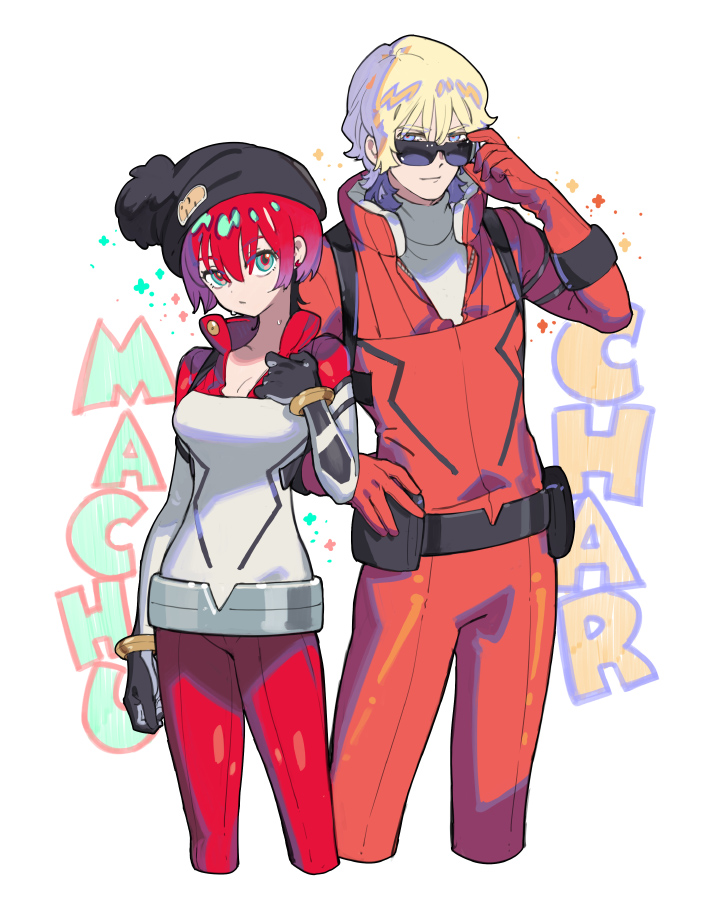 Safebooru - 1boy 1girl amate yuzuriha aqua eyes black hat blonde hair ...