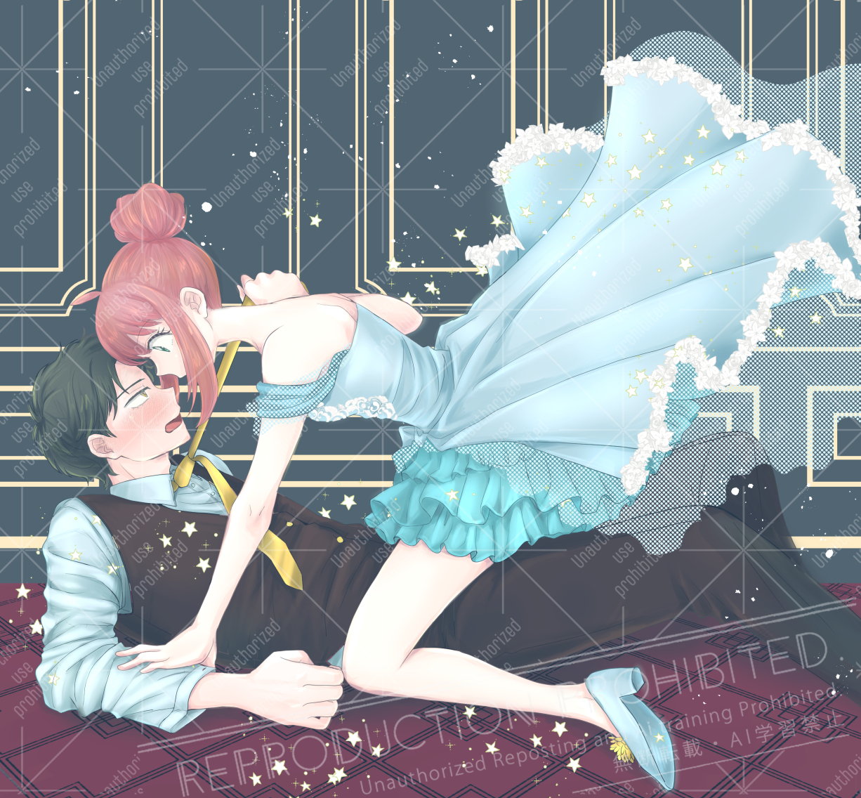 Safebooru - 1boy 1girl aged down alternate hairstyle anya (spy x family) artist collaboration ...