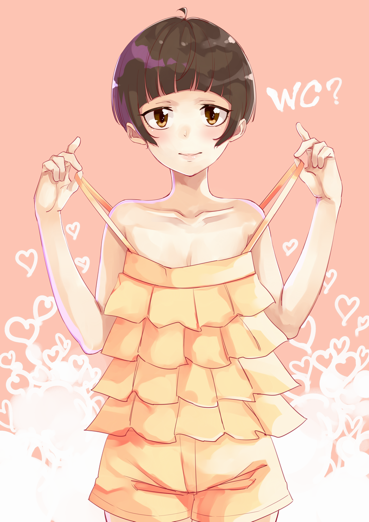 Safebooru - 1girl arios (orochi yuta) brown eyes heart psycho-pass short hair shorts solo ...