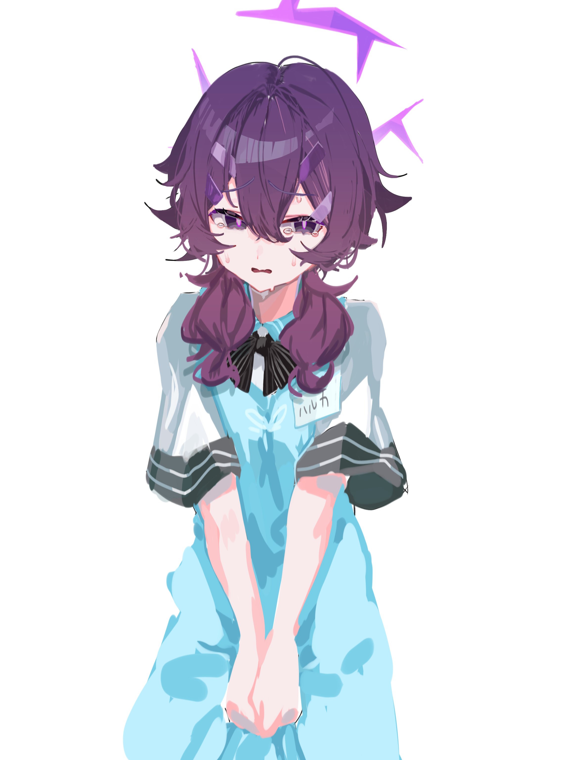 Safebooru - 1girl absurdres angel's 24 uniform (blue archive) apron ...