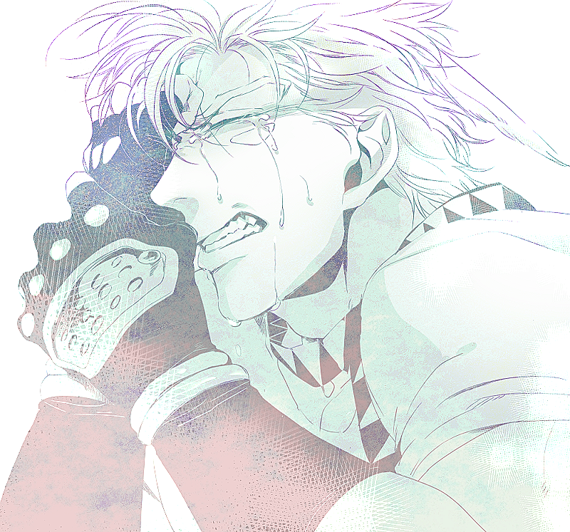 Safebooru - 1boy caesar anthonio zeppeli crying facial mark fingerless ...
