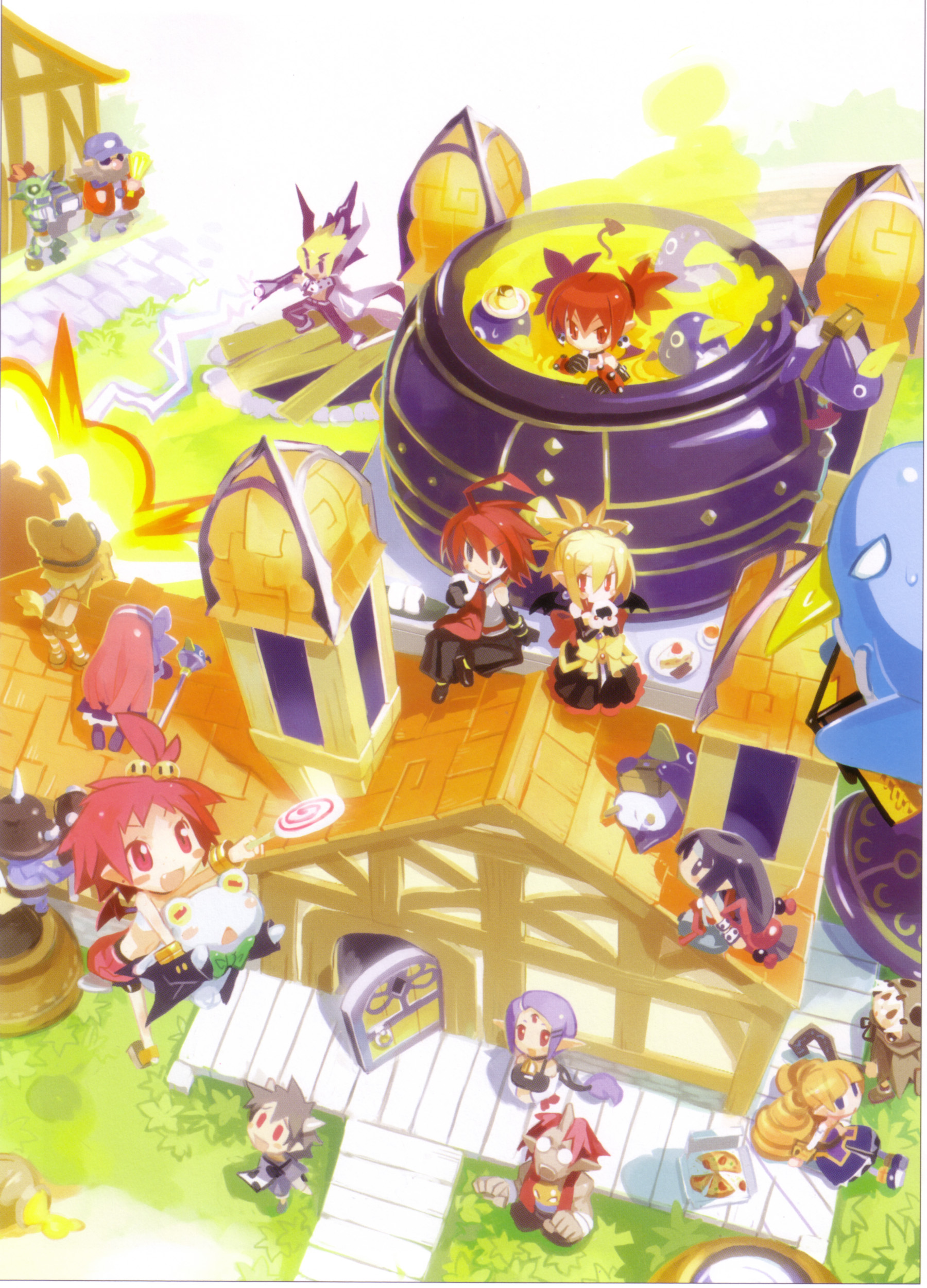 Safebooru - adell archer (disgaea) axel (disgaea) blonde hair dad ...