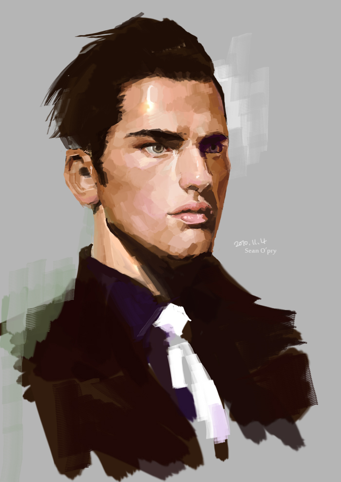 Safebooru 1boy 2010 Artist Name Black Hair Black Jacket Blue Shirt 2453
