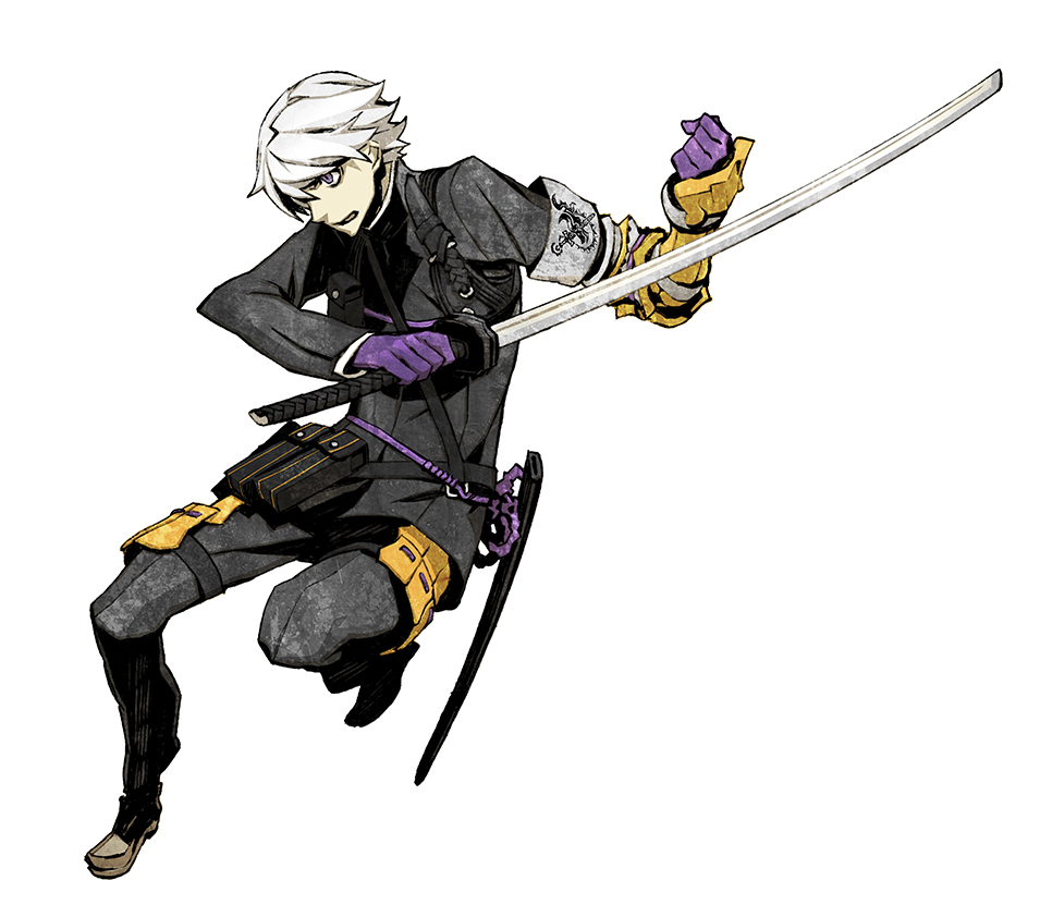 Safebooru - 1boy 7th dragon 2020 gakuran gauntlets hair over one eye ...