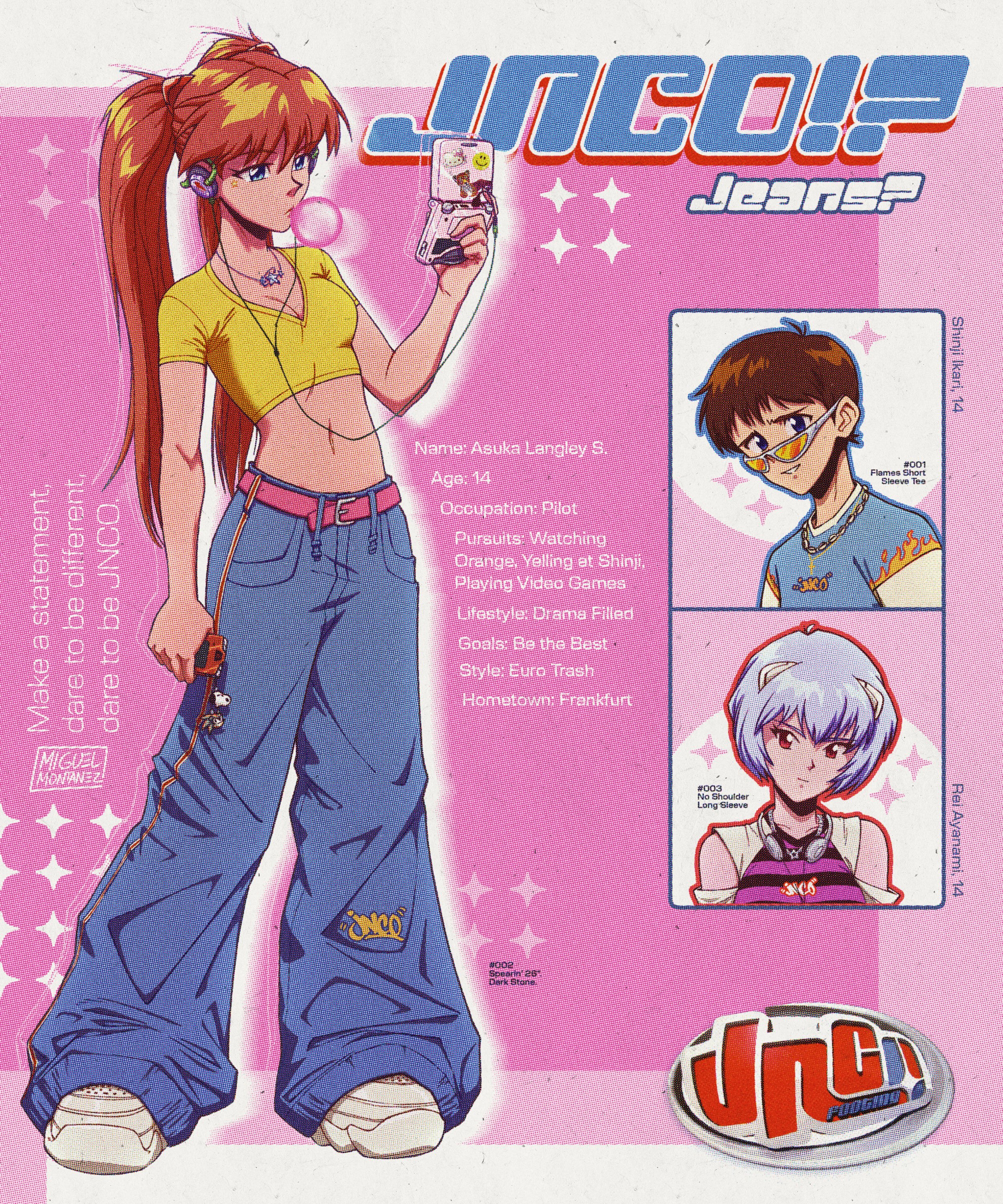 Safebooru - 1boy 2girls absurdres alternate costume artist name ayanami ...