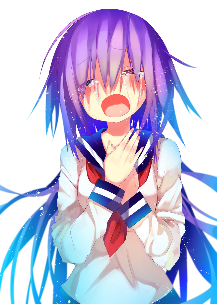 Safebooru - 1girl blurry blush crying crying with eyes open depth of ...