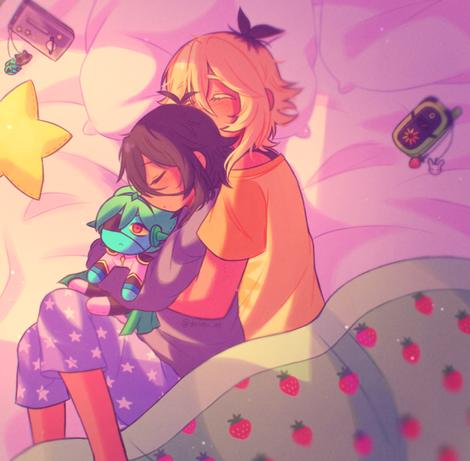 Safebooru - 1boy 1girl alternate costume alternate skin color basil ...
