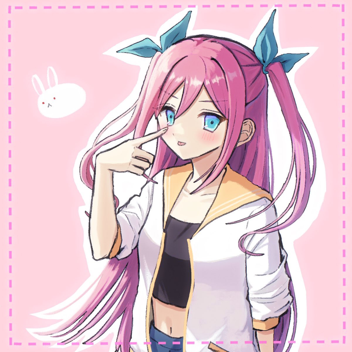 Safebooru - 1girl alternate hairstyle aubrey (faraway) (omori) aubrey ...