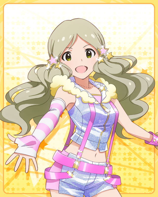 Safebooru - 1girl artist request green eyes grey hair handa roko idolmaster idolmaster million ...