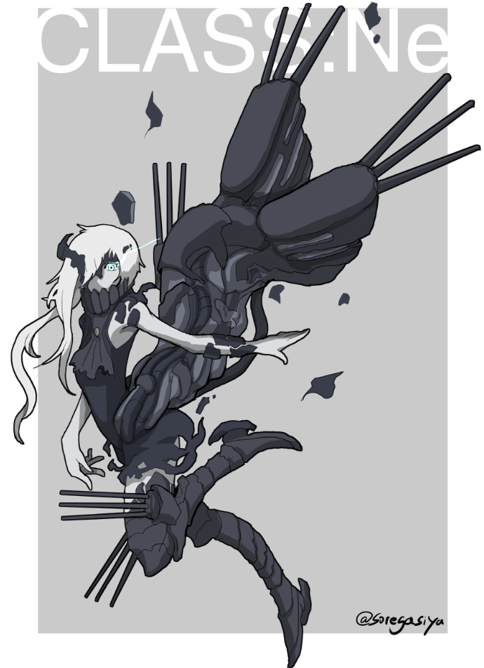 Safebooru - 1girl black dress blue eyes boushi-ya character name dress ...