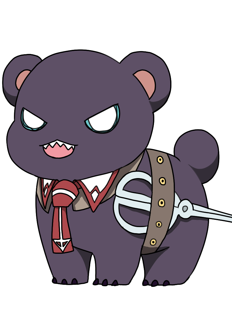 Safebooru - akuma no riddle animal ears bear ears bear paws necktie ...