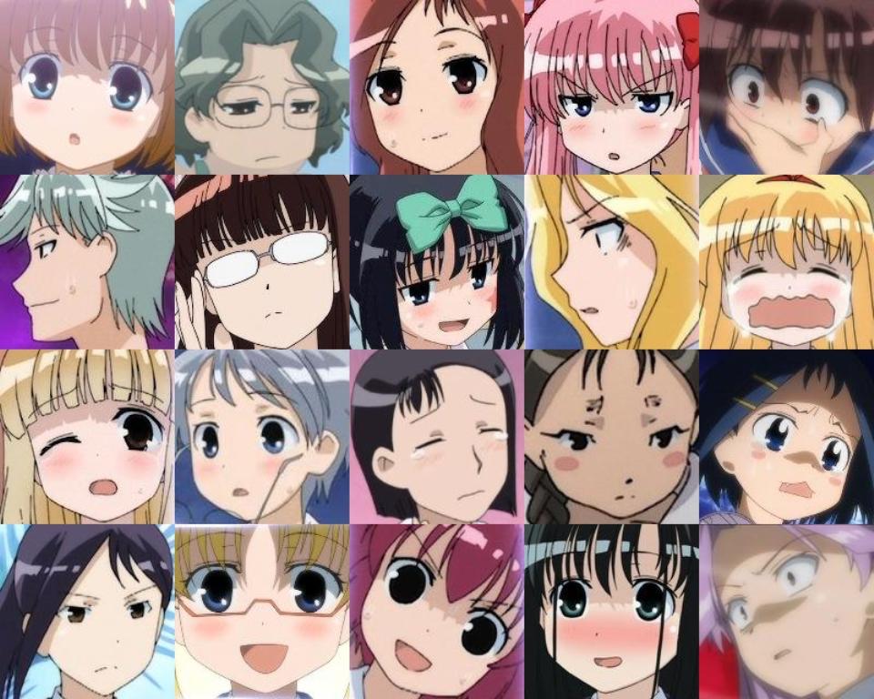 Safebooru - amae koromo annoyed black hair blonde hair blue eyes blush ...