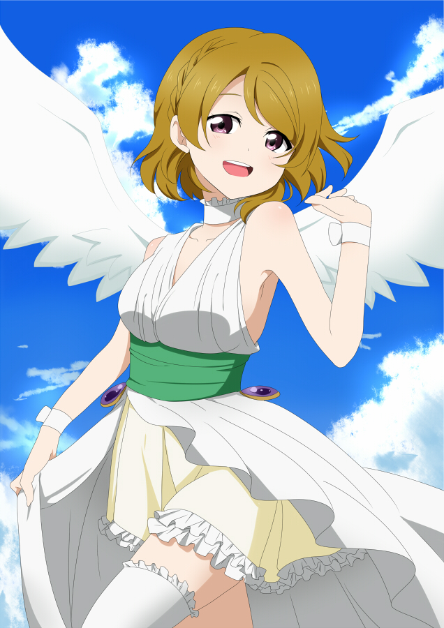 Safebooru - angel blush brown hair koizumi hanayo love live! school idol project purple eyes ...